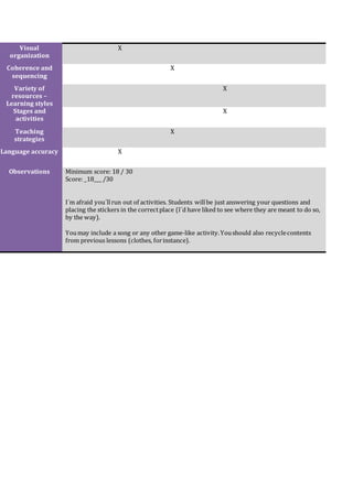 Kindergarten Lesson Plan 2 | DOCX