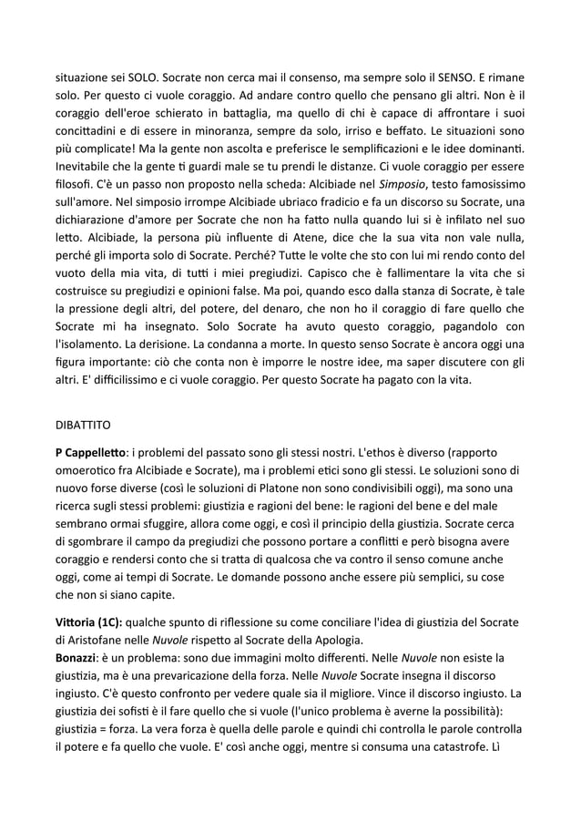 Mauro bonazzi su socrate | PDF