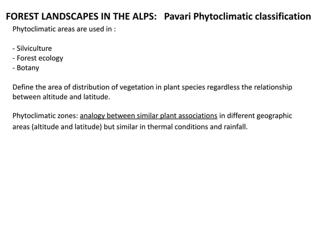 Pleistocene Refugia and Distribution of Tree Species in the Alps | PDF ...