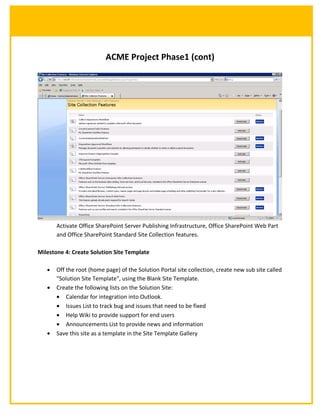 SharePoint - ACME Project | DOC