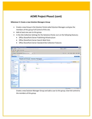 SharePoint - ACME Project | DOC