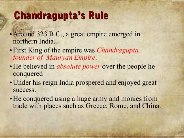 King Chandragupta Maurya Life History