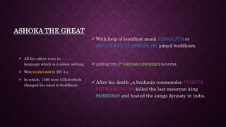 Mauryan dynasty | PPTX | Buddhism | Religion & Spirituality