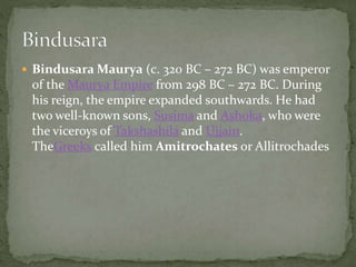 Mauryan empire | PPTX