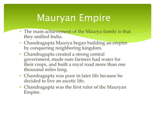 Mauryan empire and the gupta empire | PPTX