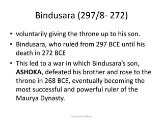 Mauryas, Ashoka the Great | PPTX