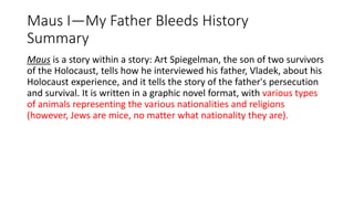 Maus Notes Part I (second section) | PPTX | Celebrity Families | Pop ...