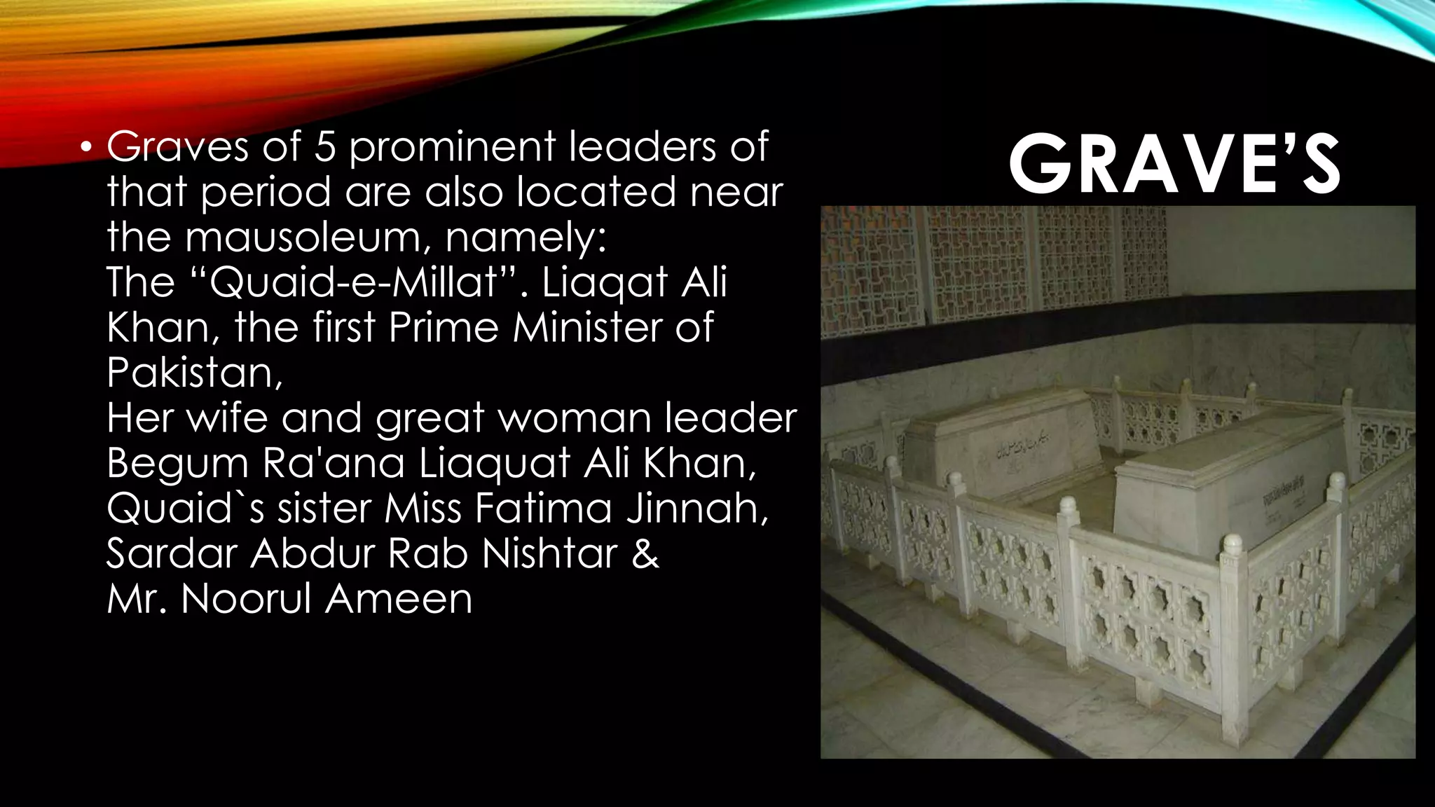 Mausoleum of quaid e-azam(monument) | PPTX