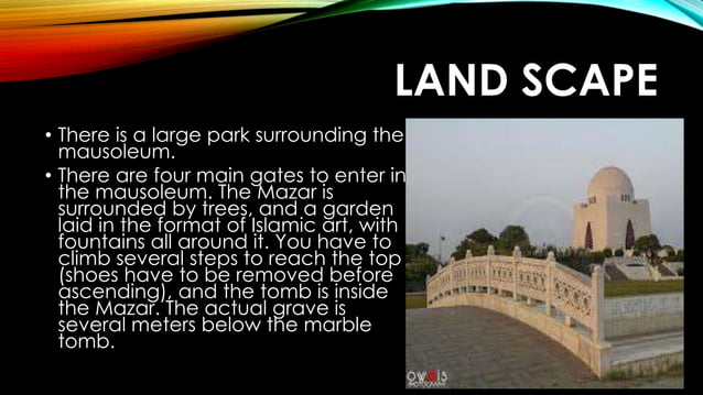 Mausoleum of quaid e-azam(monument) | PPTX | Islam | Religion ...