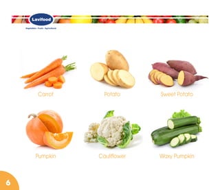 Mẫu Thiết kế Brochure công ty thực phẩm Lavifood | PDF