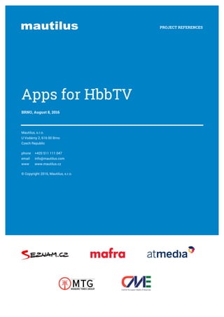 Mautilus – HbbTV projects & solutions | PDF