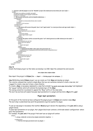 Maven plugin guide using Modello Framework | PDF