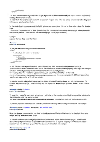 Maven plugin guide using Modello Framework | PDF