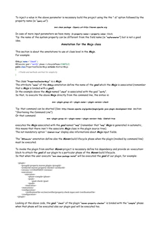 Maven plugin guide using Modello Framework | PDF