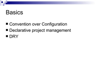 Maven Introduction | PPT | Computing | Technology & Computing