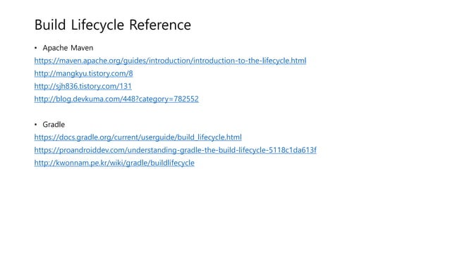 Backend Master | 3.1.4 Build - Java build tool - Maven/Gradle Build Lifecycle | PPT