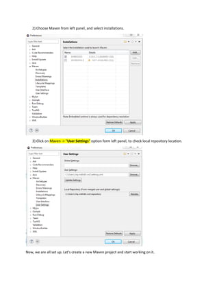 Integrating Maven with Eclipse | PDF | Programming Languages | Computing