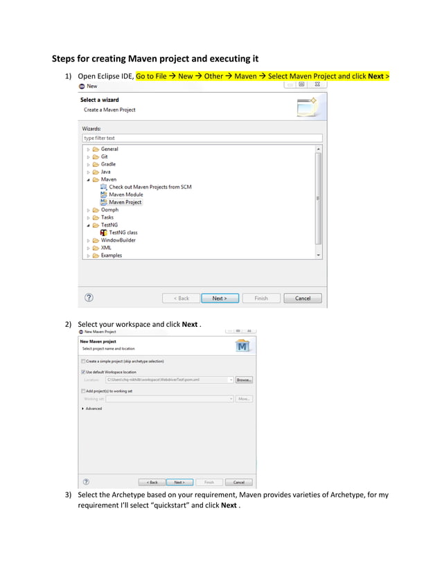 Integrating Maven with Eclipse | PDF