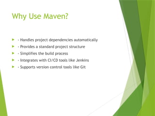 Maven_Introduction build automation tool | PPTX