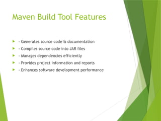 Maven_Introduction build automation tool | PPTX