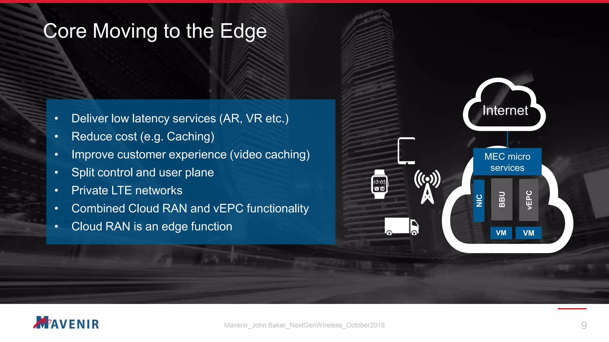 Mavenir 5G is a forcing factor for Virtualization and vRAN is critical success factor. | PPT