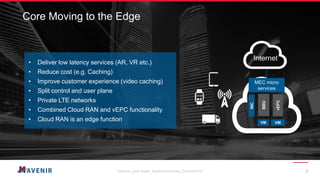 Mavenir 5G is a forcing factor for Virtualization and vRAN is critical success factor. | PPT