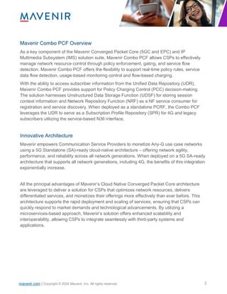 Mavenirs-Combo-Packet-Core-Function EMERSON EDUARDO RODRIGUES | PDF