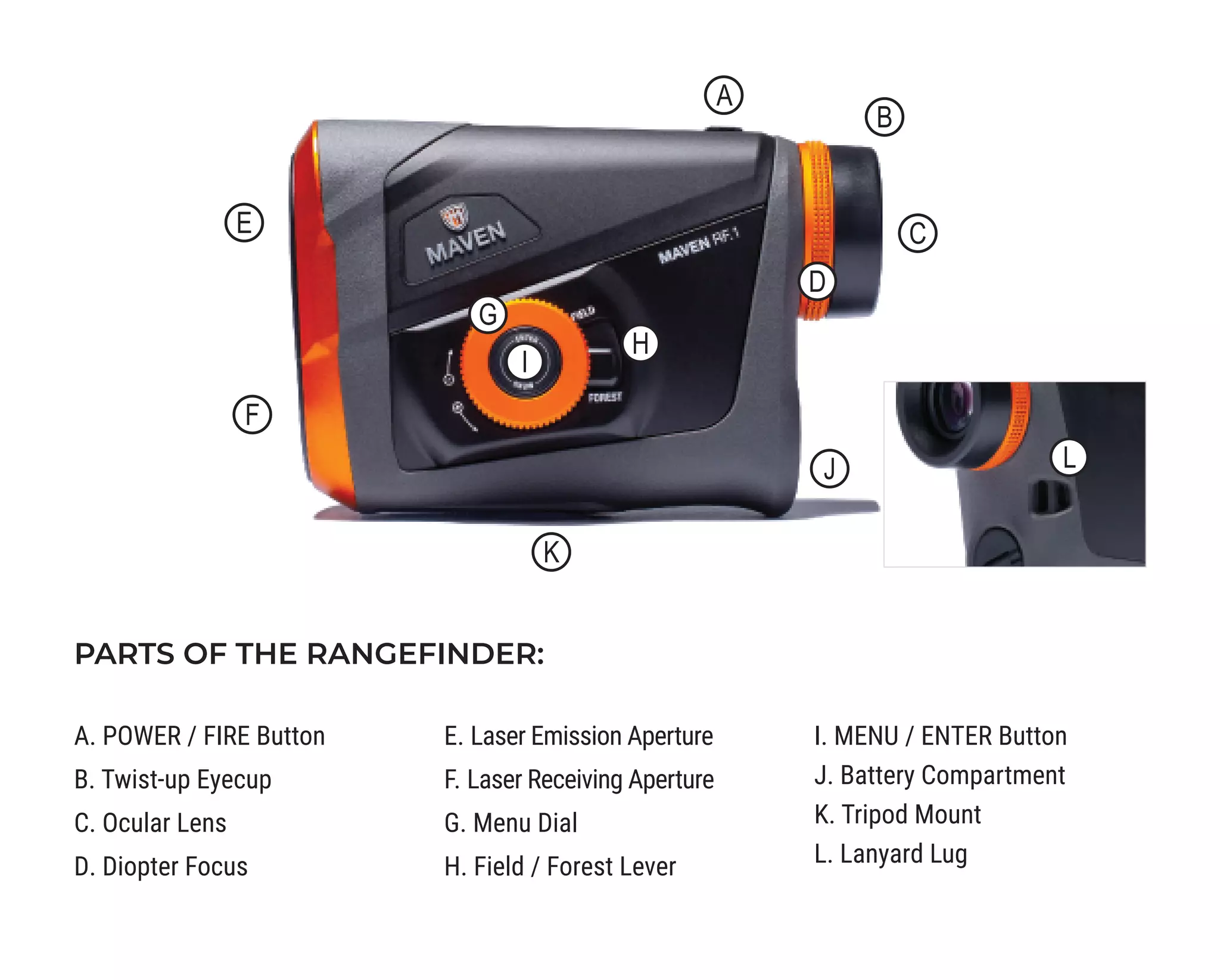 Instruction Manual | Maven RF1 Rangefinders | Optics Trade | PDF