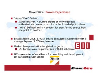 OTM DELIVERED : How Business Process Outsourcing and Preconfigured Solutions Deliver Rapid ROI | PPT