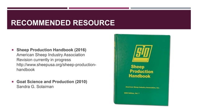 Small ruminant reproduction and opportunities to enhance reproductive ...