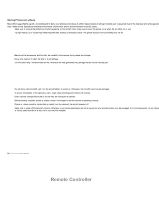 Mavic mini user_manual_v1.0_en | DOCX | Operating Systems | Computer ...