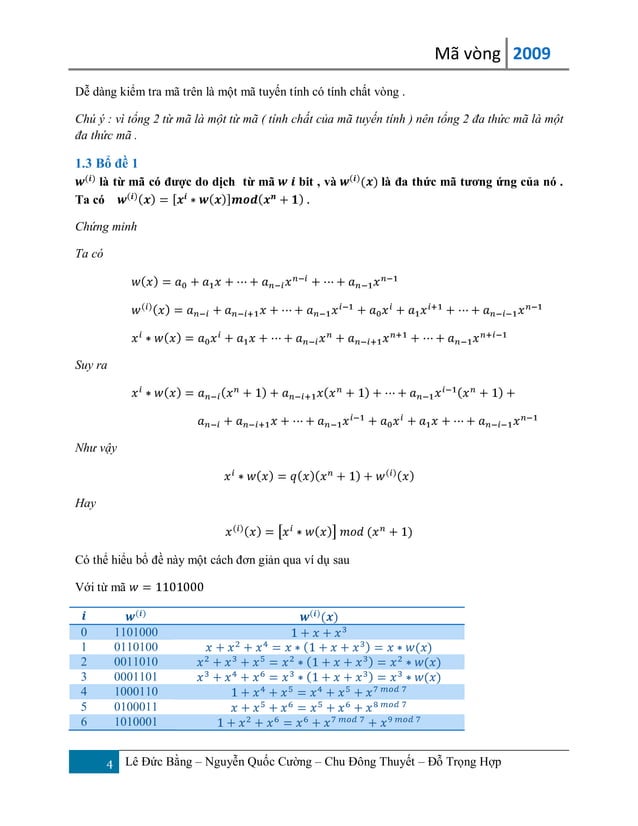 Cyclic code | PDF