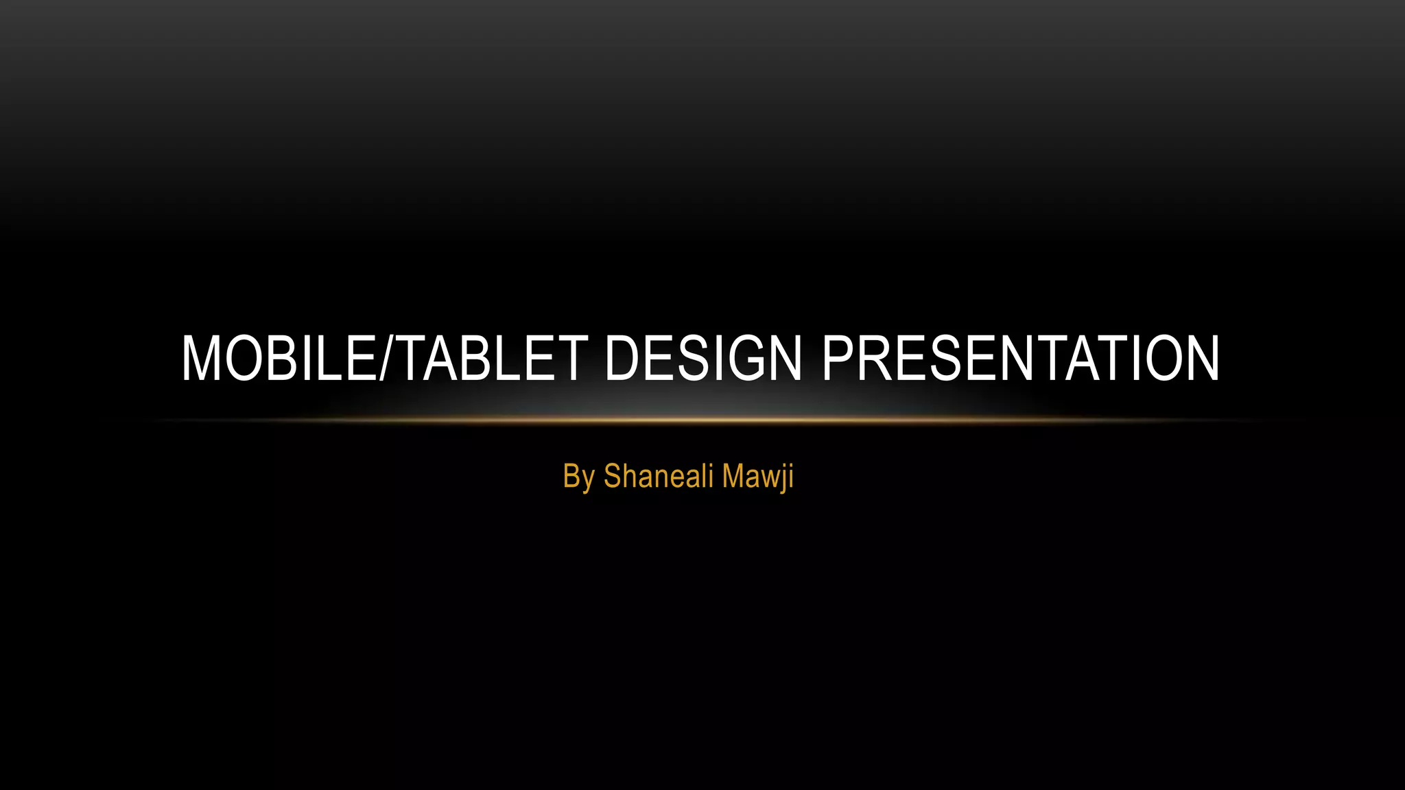 Mobile Presentation | PPT