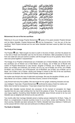 Authentic Birthday Party of the Prophet in English (Mawlid) | PDF