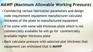 What is MAWP? Difference between MAWP , Design Pressure and Operating ...