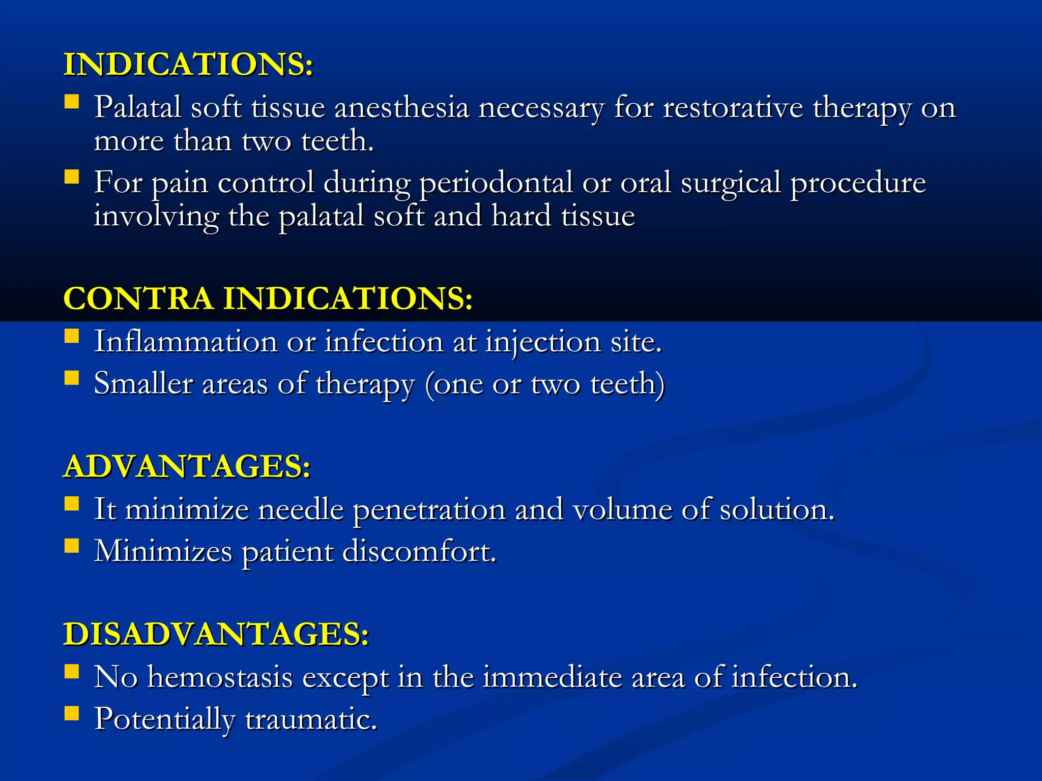 Maxillary Injection Technique | PPT