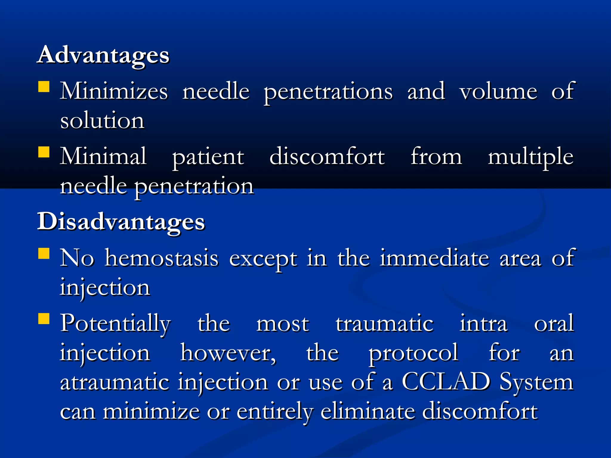 Maxillary Injection Technique | PPT