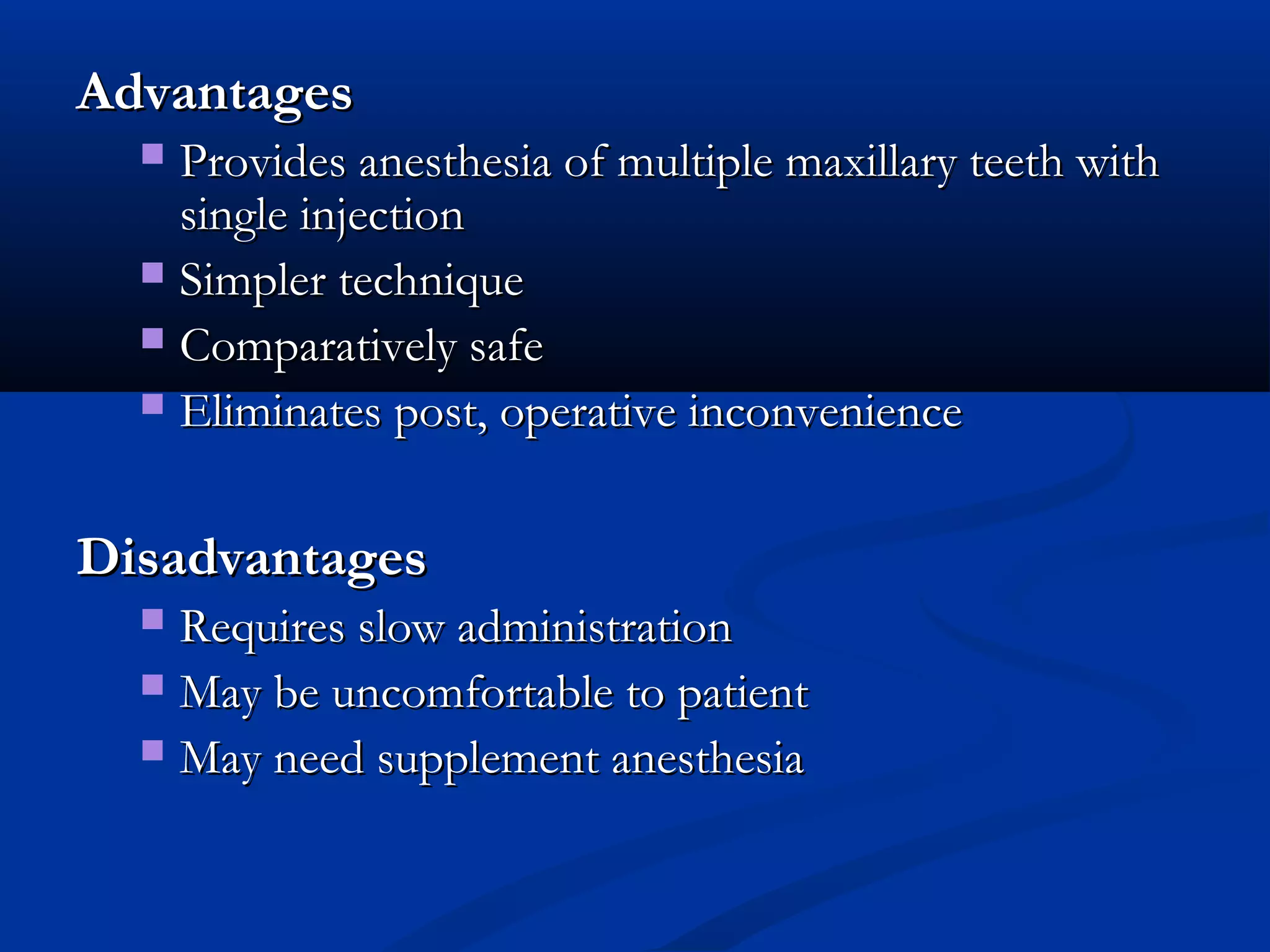 Maxillary Injection Technique | PPT