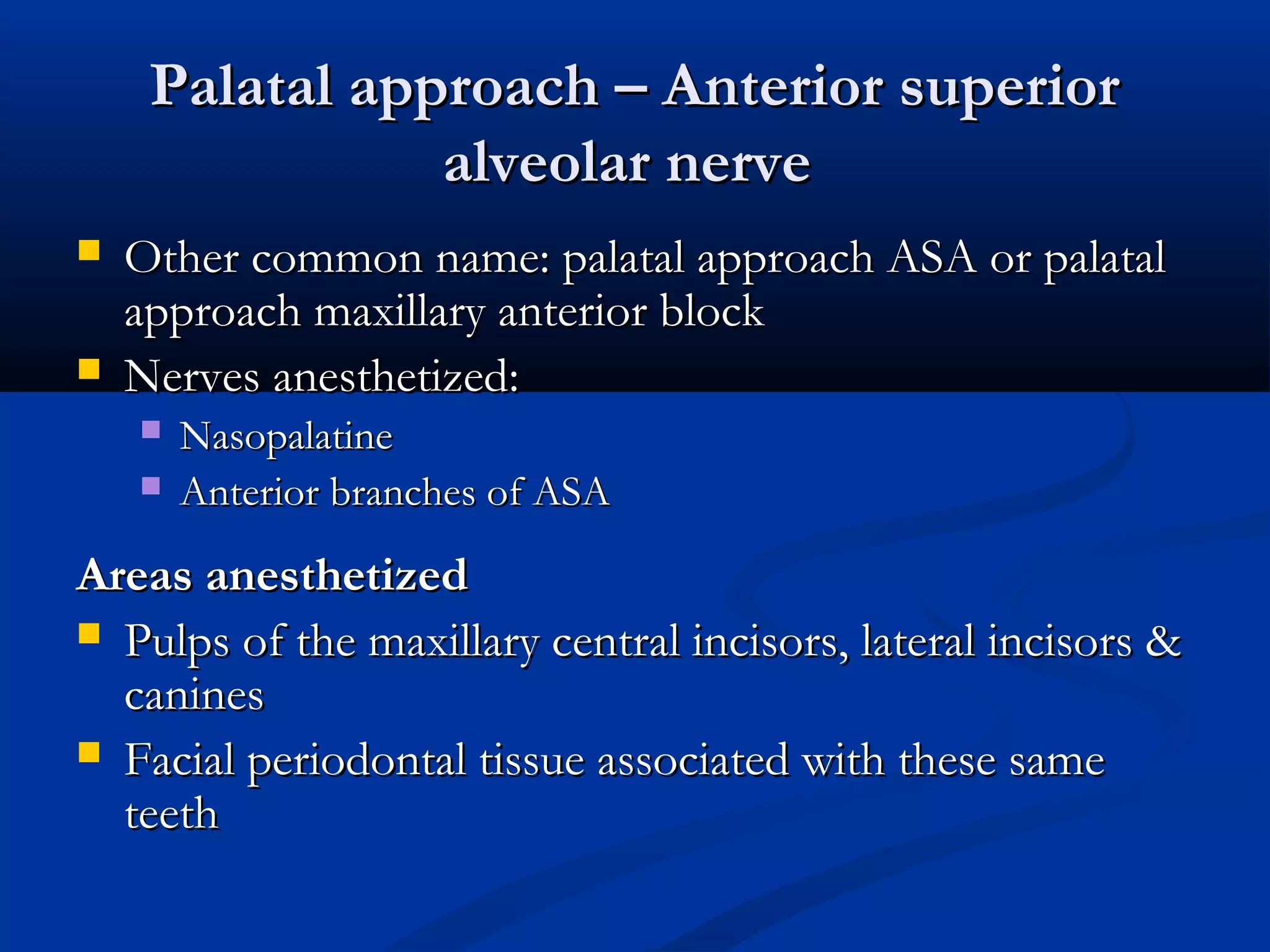 Maxillary Injection Technique | PPT