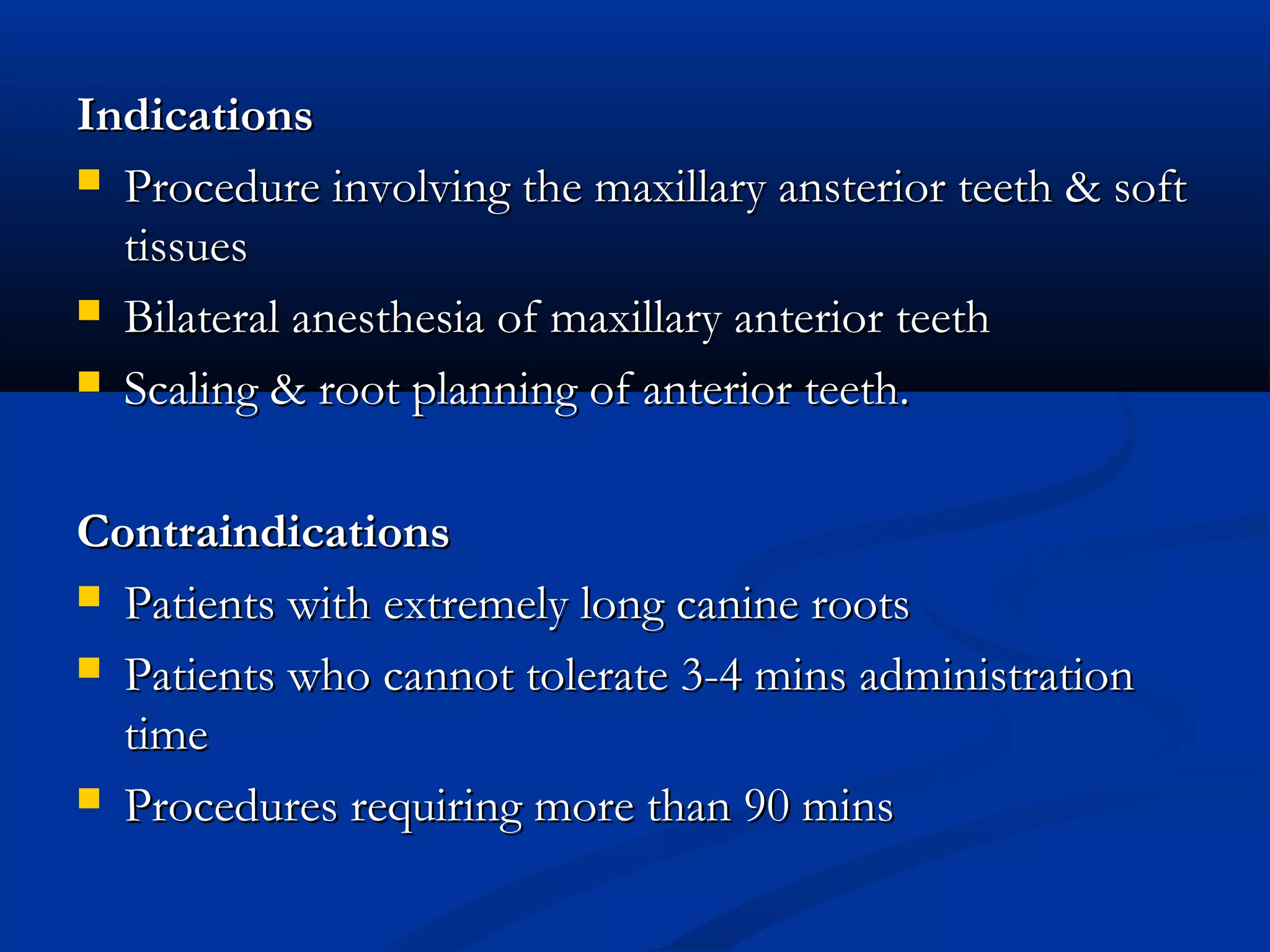 Maxillary Injection Technique | PPT