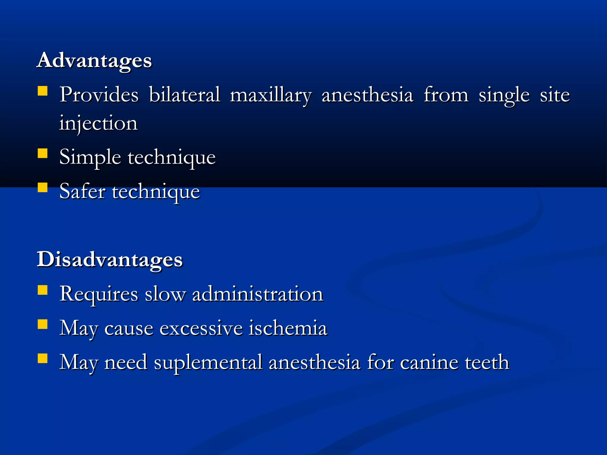 Maxillary Injection Technique | PPT