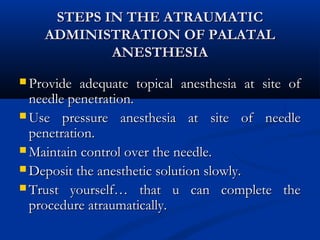 Maxillary Injection Technique | PPT