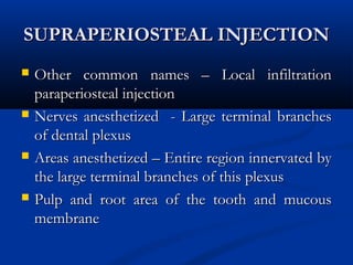 Maxillary Injection Technique | PPT