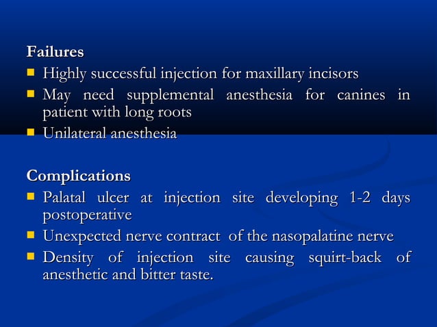Maxillary Injection Technique | PPT