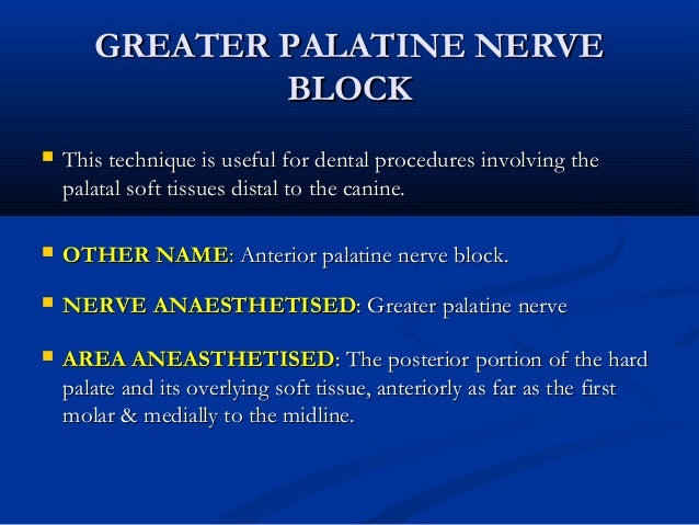 Maxillary Nerve Block A Comparison Between The Greater