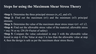 Max. shear stress theory-Maximum Shear Stress Theory Maximum ...