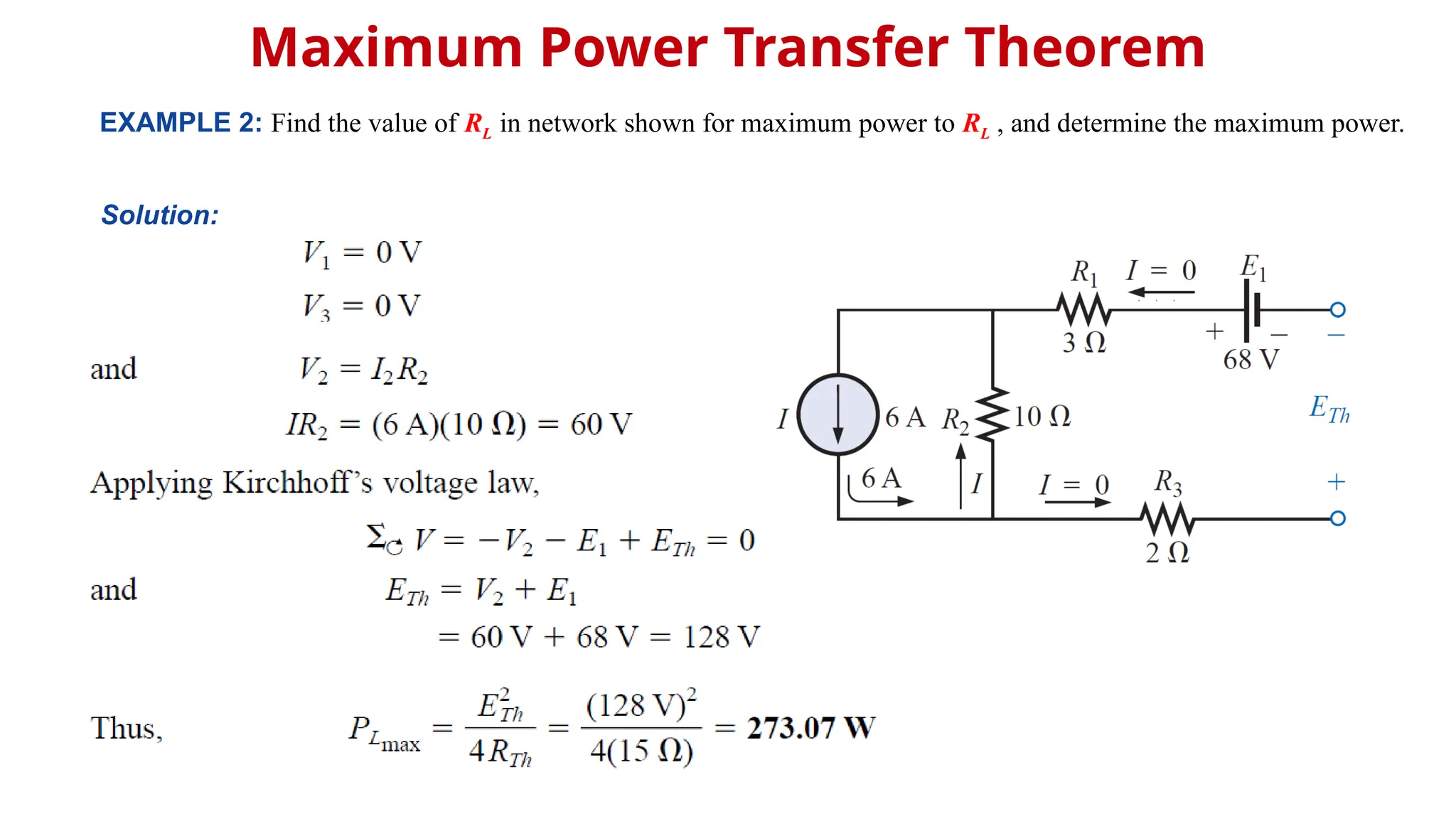 Maximum Power Transfer Theorem Pptx Ppt