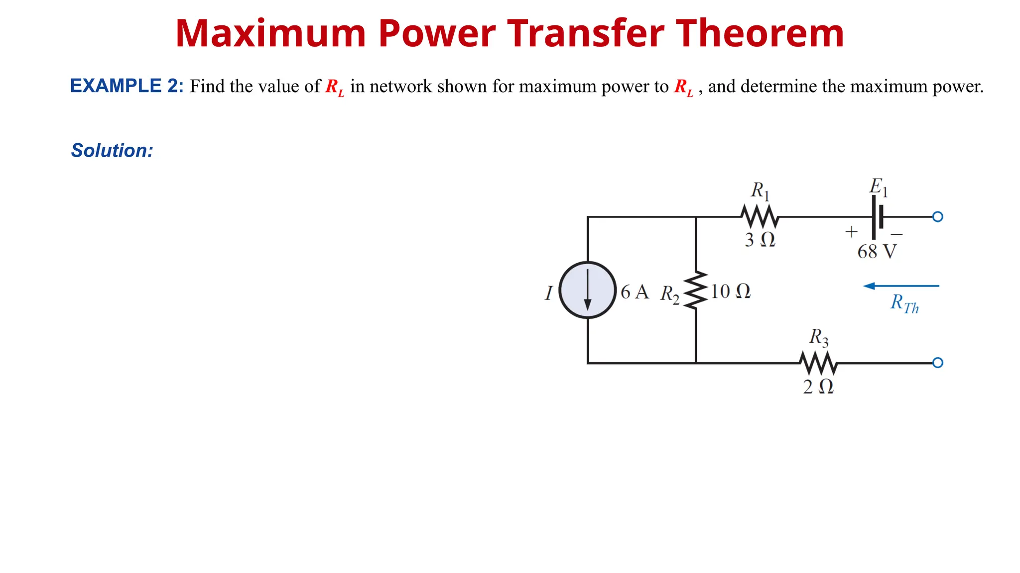 Maximum Power Transfer Theorem Pptx Ppt