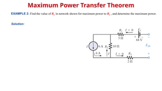 Maximum. power transfer theorem. pptx | PPTX