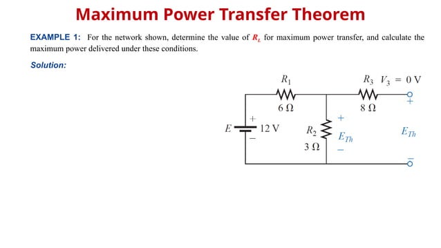 Maximum. power transfer theorem. pptx | PPT